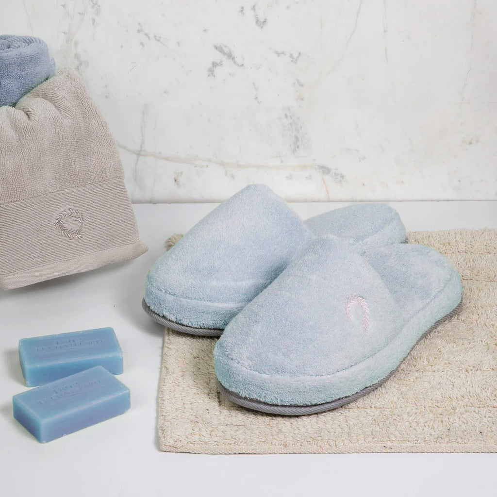 Ζεύγος Παντόφλες Μπάνιου Garland Light Blue – Anemos